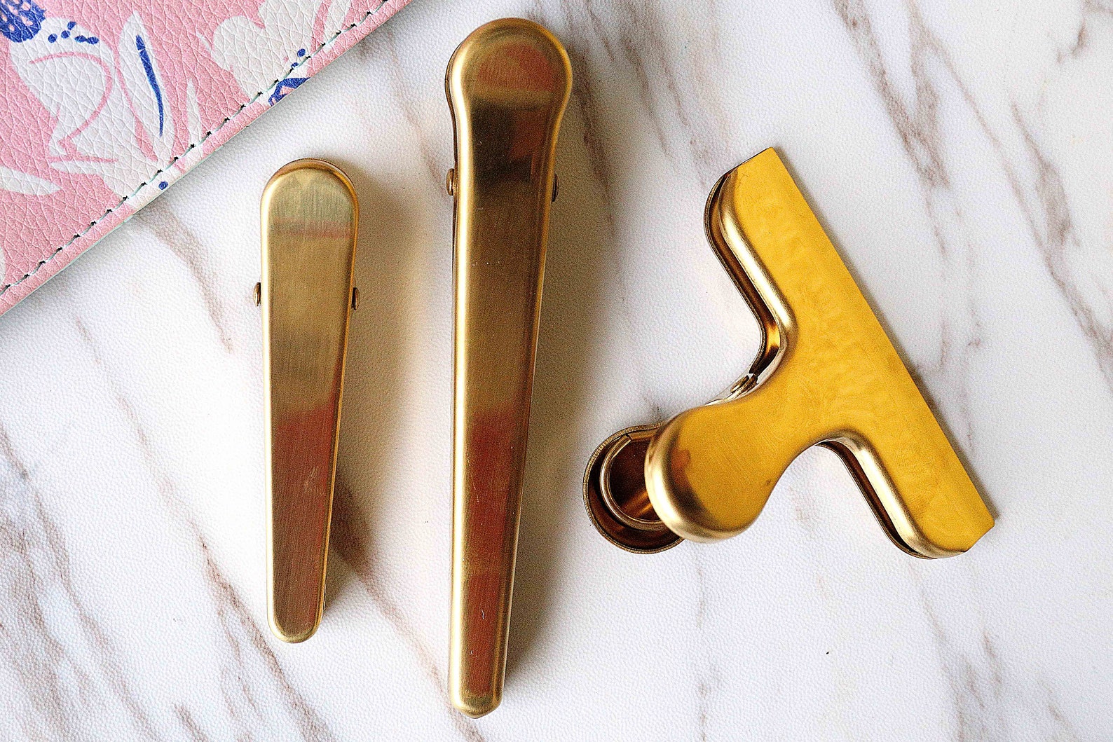 Brass Metal Paper Clips/ Metal Paper Clip/binder Clips/office - Etsy