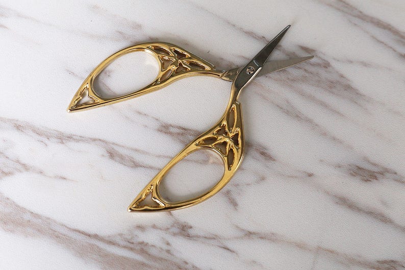 Gold Butterfly Shape Scissors /gold Antique Vintage Scissors - Etsy