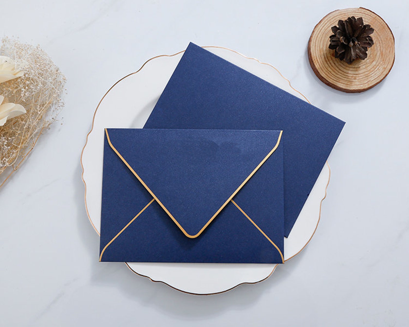 6 Colors Gold Foil Bordered Envelope/ Envelope for Wedding | Etsy