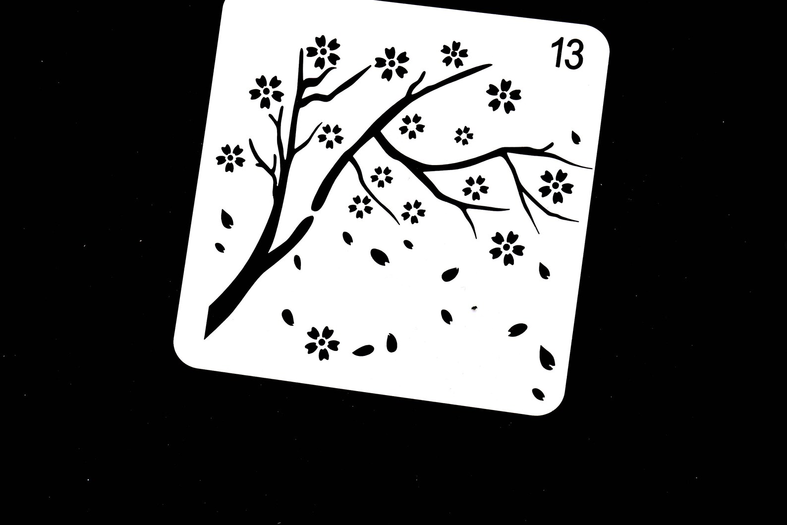 Sakura Tree Stencil /plant Journal Stencil /notebook Stencil/ - Etsy