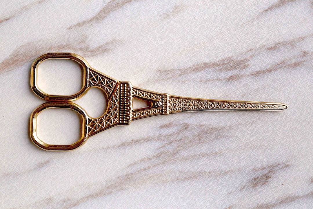 Eiffel Tower Sewing Scissor /gold Antique Vintage Scissors /embroidery ...
