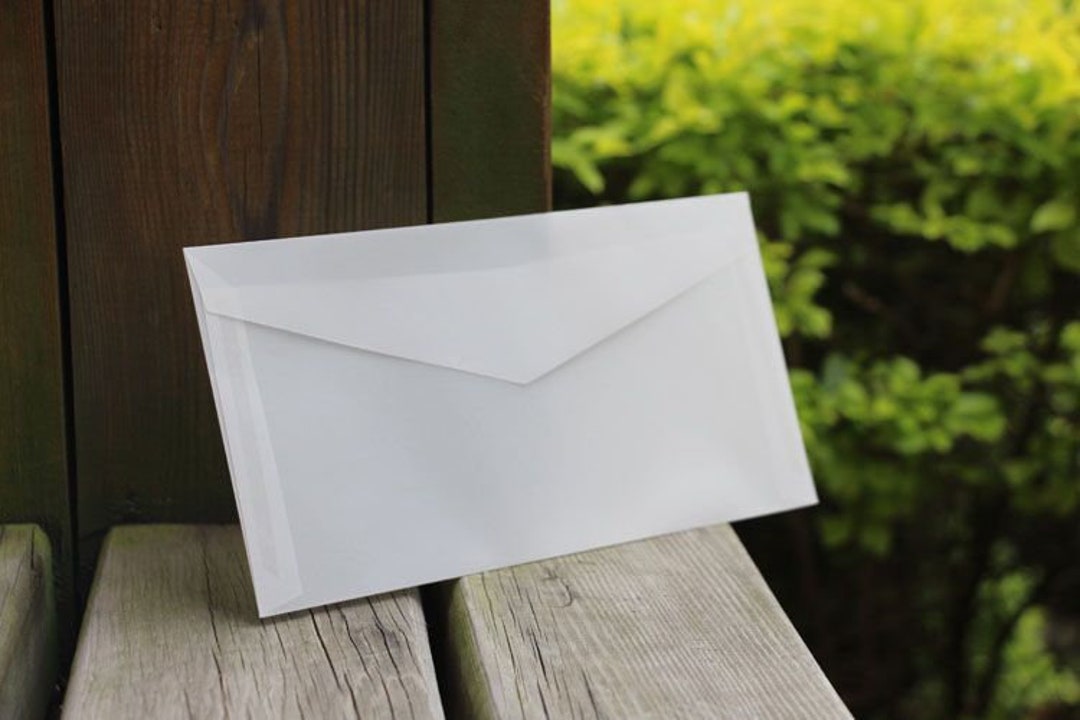 Rectangle Transparent Envelopes /wedding Invitation Envelopes / White ...