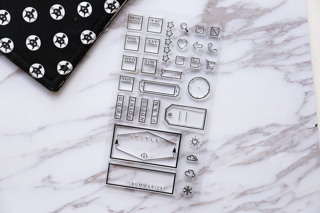 Weekly Stamp, to Do Stamp, Planner Stamp, Weather Stamp, Title Stamp ...