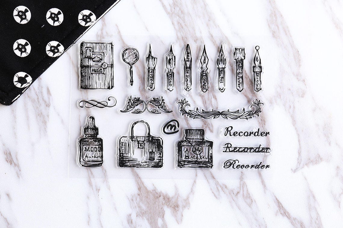 Calligraphy Tools & Nibs Transparent Stamp Planner Stamp pen | Etsy