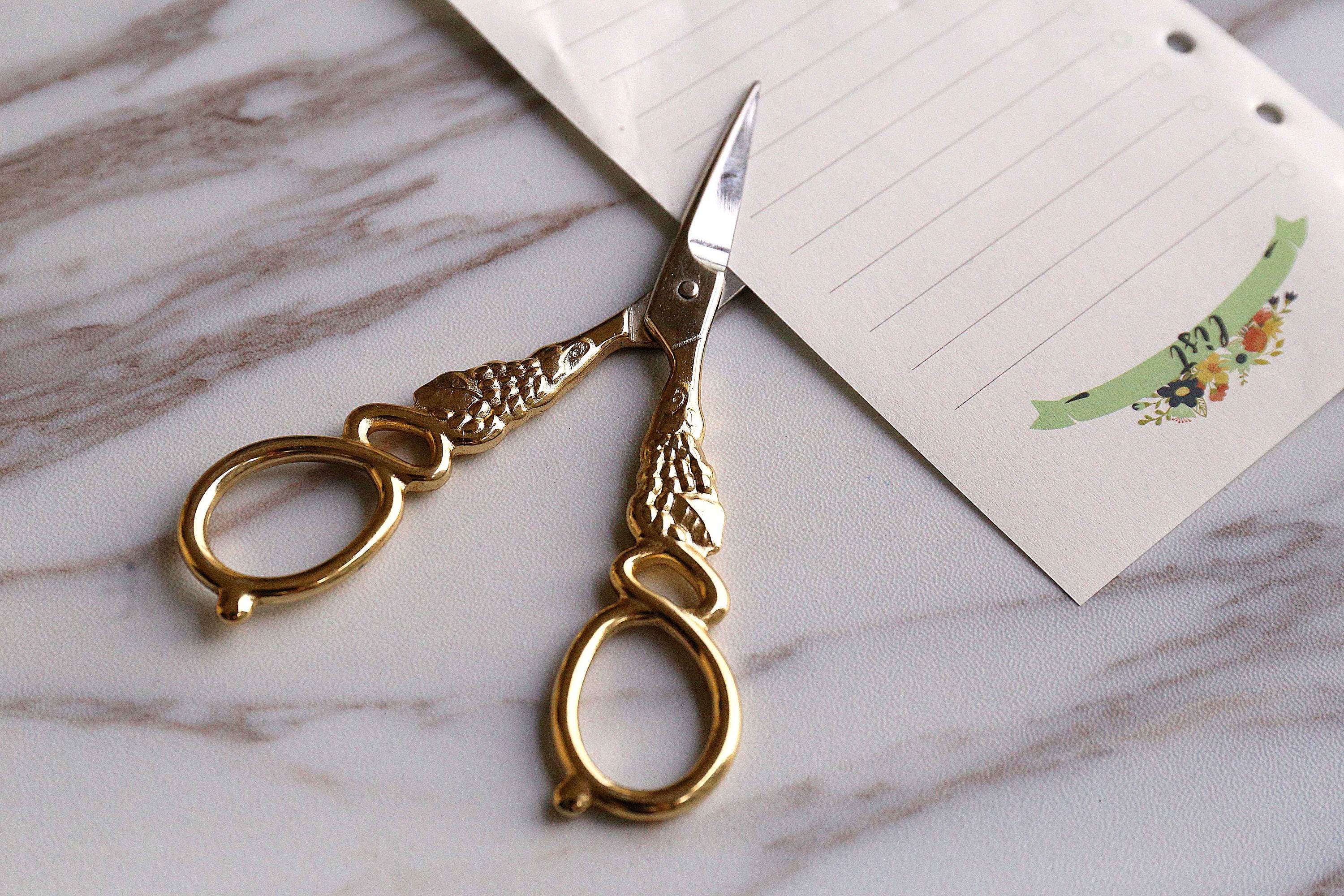 Peacock Scissor /gold Antique Vintage Scissors /custom Engrave ...
