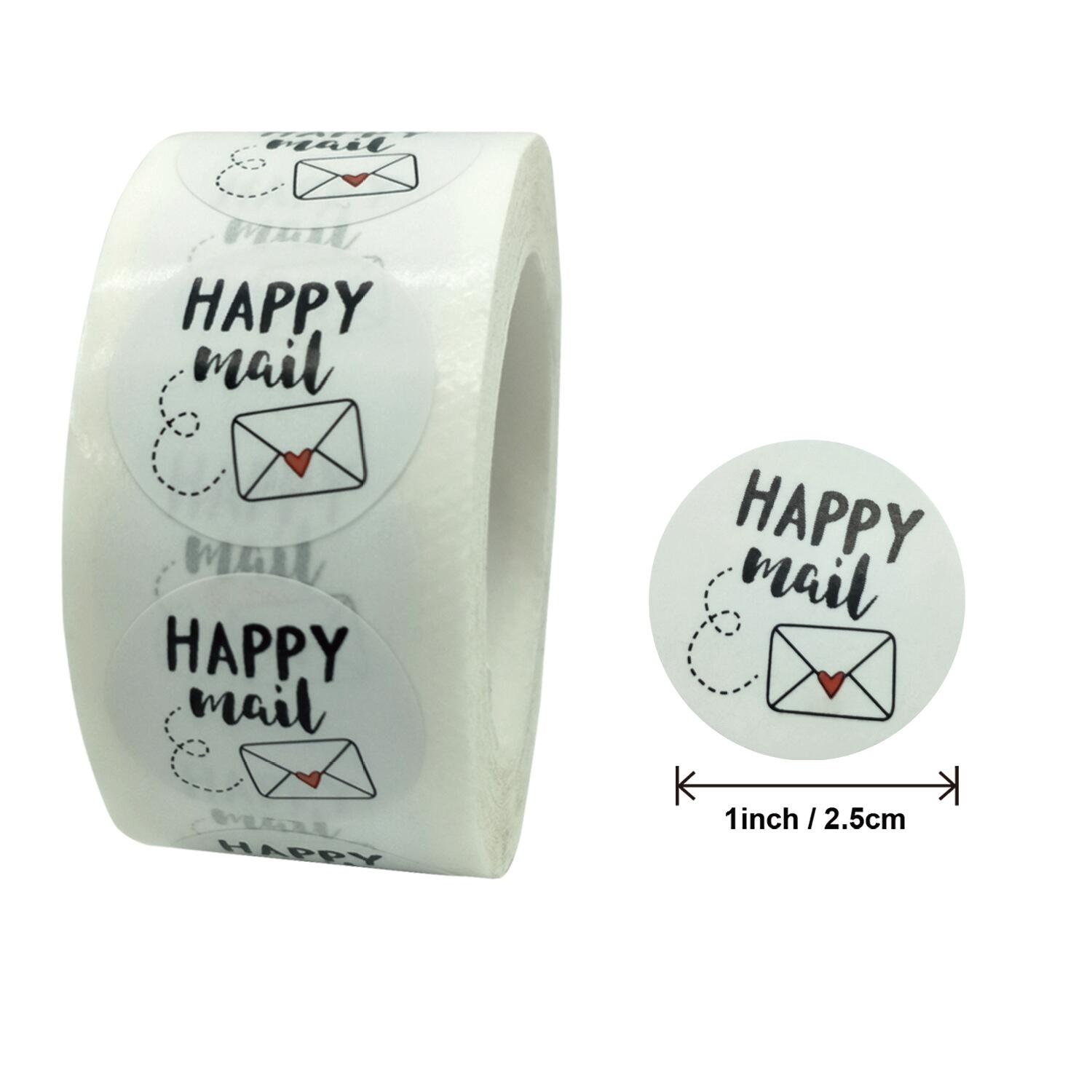 Happy Mail Stickers Thank You Stickers Envelop Stickers Packaging ...