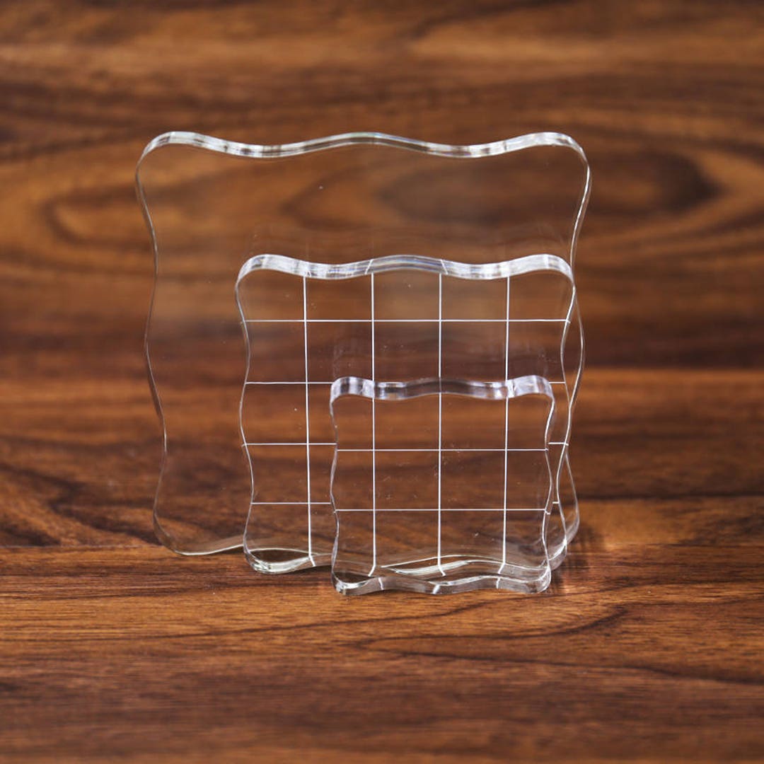 Transparent Stamp Block/acrylic Block for Clear Stamp/acrylic Mounting ...