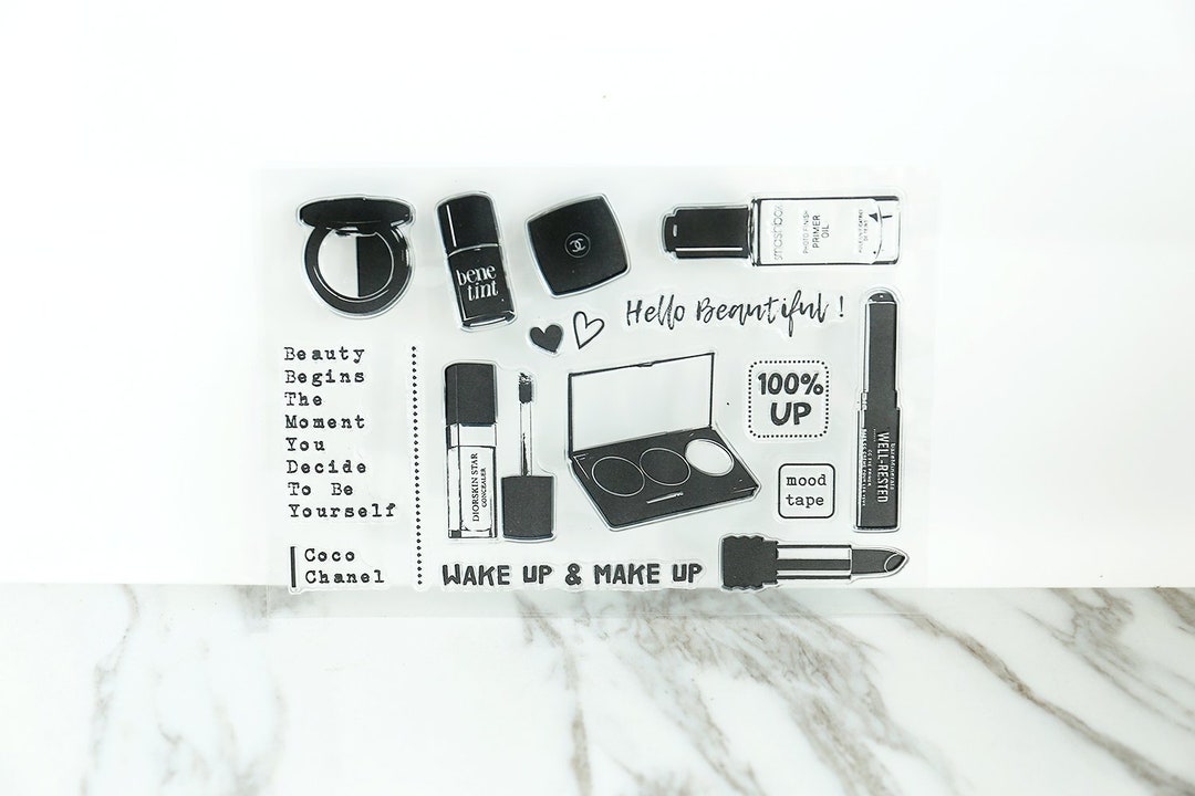Wake up and Make up Clear Rubber Stamps/beautiful Stamps/planner Stamps ...