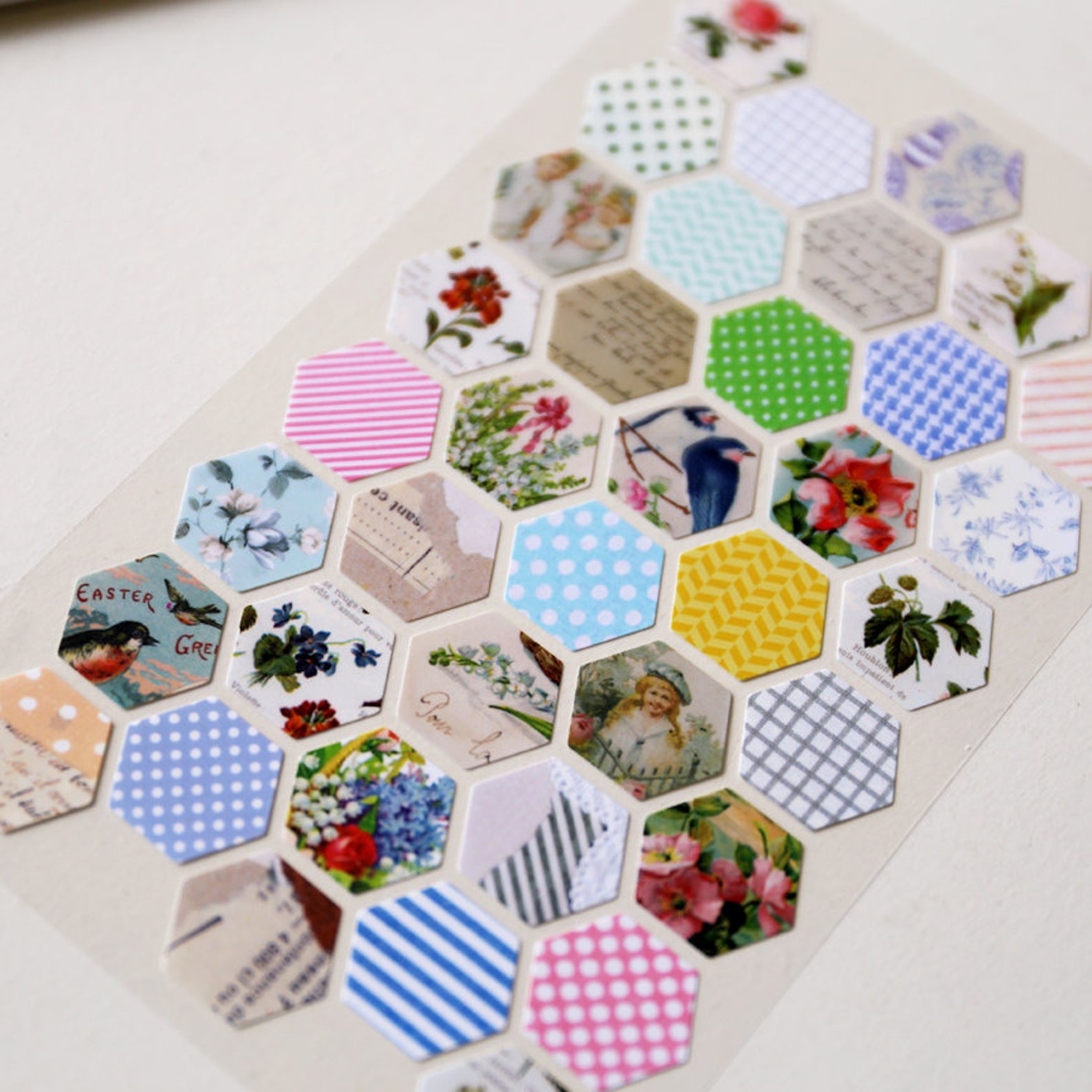 Hexagon Stickers / Clear Labeling Sticker / Planner Stickers/ - Etsy