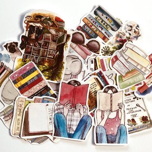 Cute Animals Stickers / Reading Sticker /library Stickers/ Rabbit ...