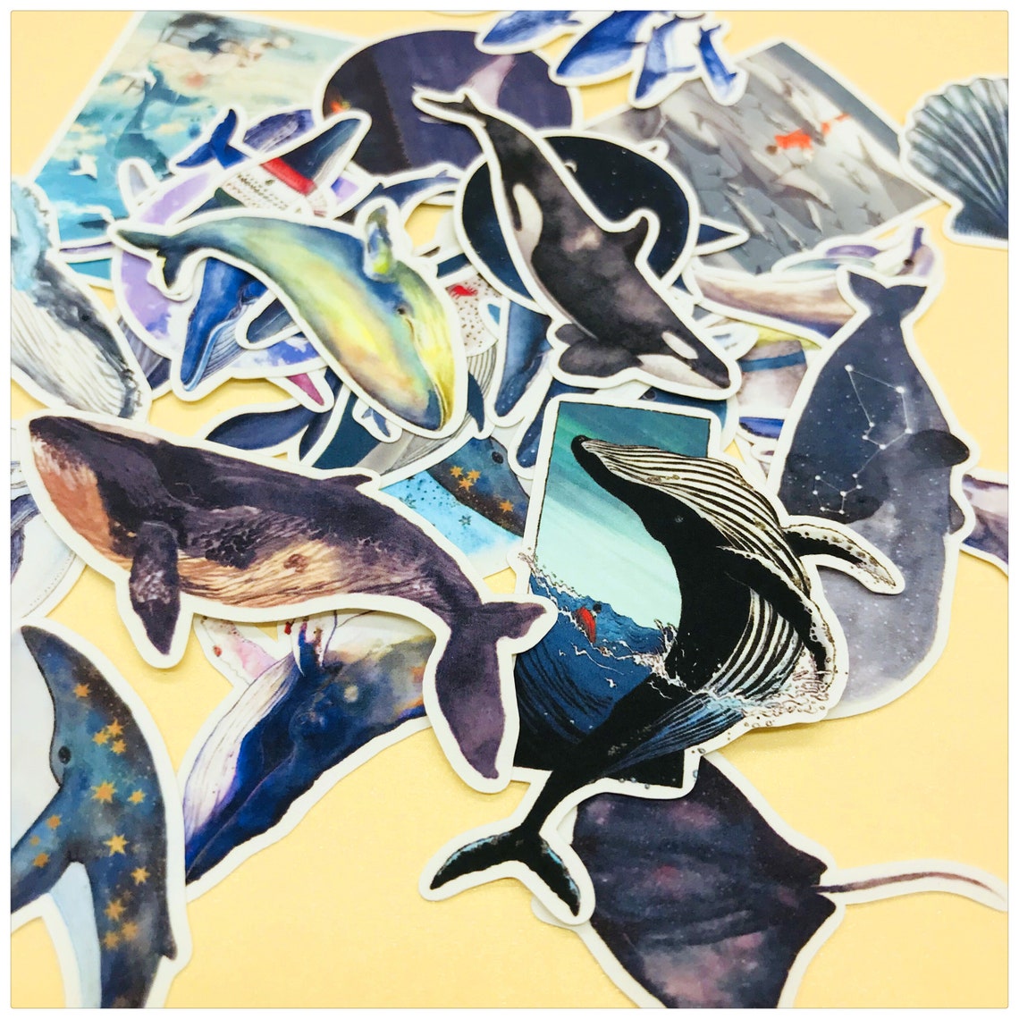 Whales Stickers / Blue Whale Stickers/ Filofax Stickers/ocean - Etsy