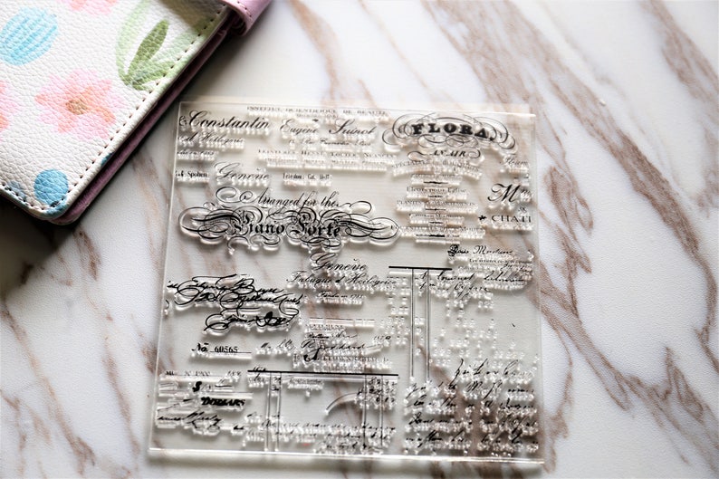 Script Letters Clear Rubber Stamps/planner Stamps/stamp - Etsy