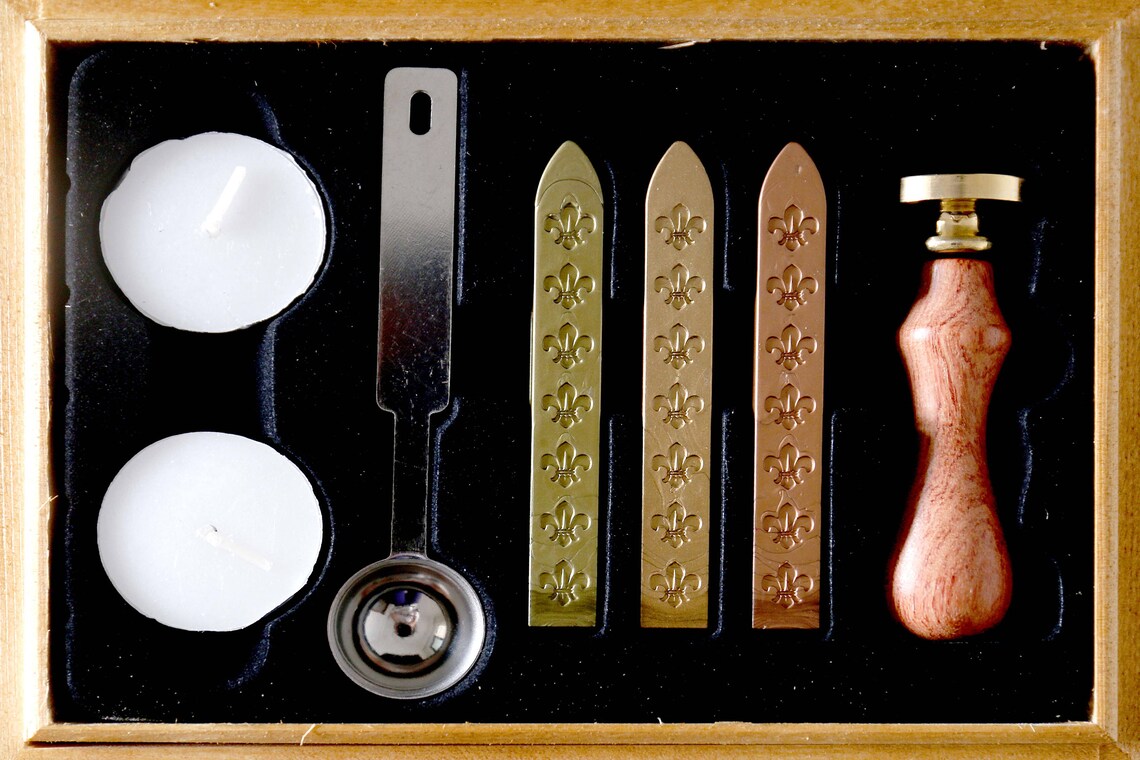 Custom Your Own Logo Wax Seal Box Set /wedding Gift Box Set Wedding ...