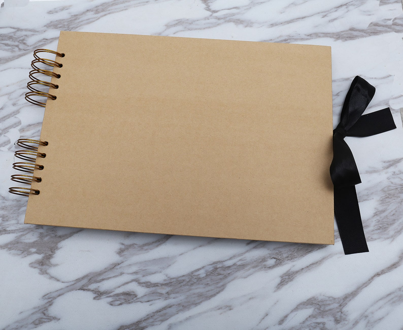 Spiral A4 Kraft Scrapbook Album,instax Photo Album, DIY Blank Album ...
