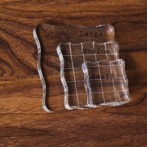 Transparent Stamp Block/acrylic Block for Clear Stamp/acrylic Mounting ...