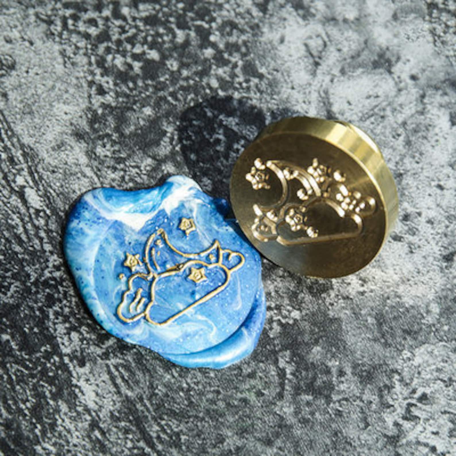 Cloud and Moon Wax Seal Stamp/ Personalized Moon Wax Seal - Etsy