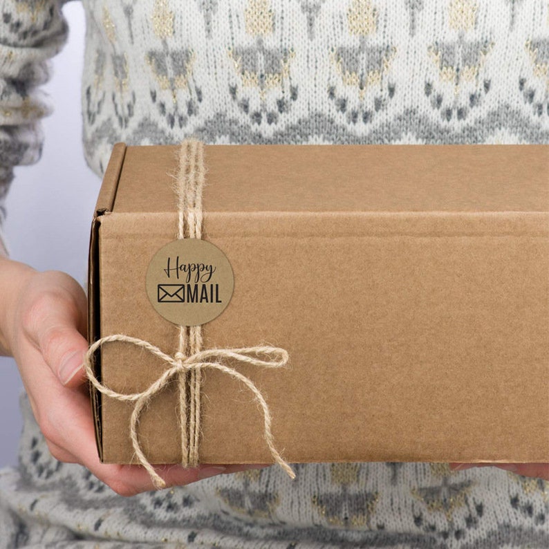 Happy Mail Stickers Roll/ Air Mail Stickers/ Envelope - Etsy