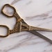 Eiffel Tower Sewing Scissor /gold Antique Vintage Scissors /embroidery ...