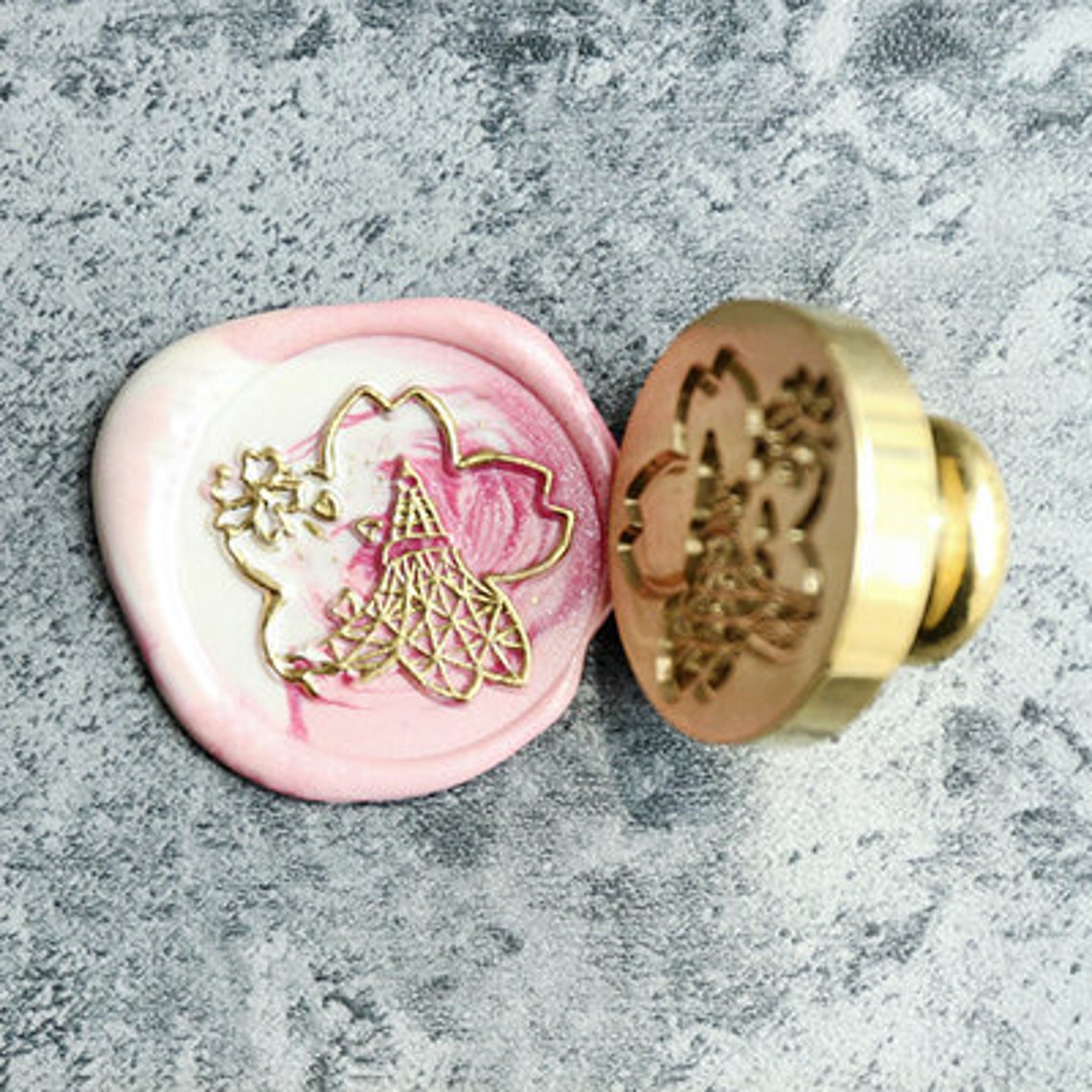 Sakura Tokyo Tower Wax Seal Stamp/cherry Blossom Wax Seal Stamp/tokyo ...
