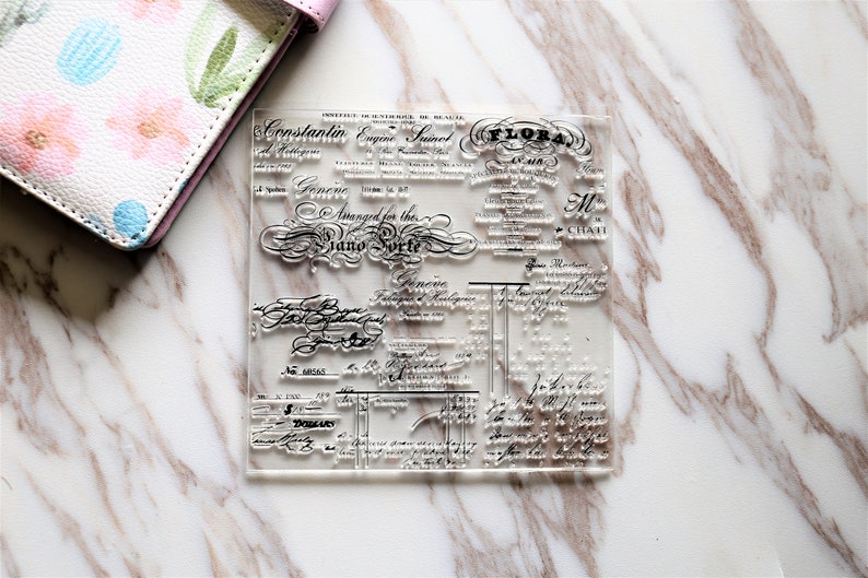 Script Letters Clear Rubber Stamps/planner Stamps/stamp - Etsy