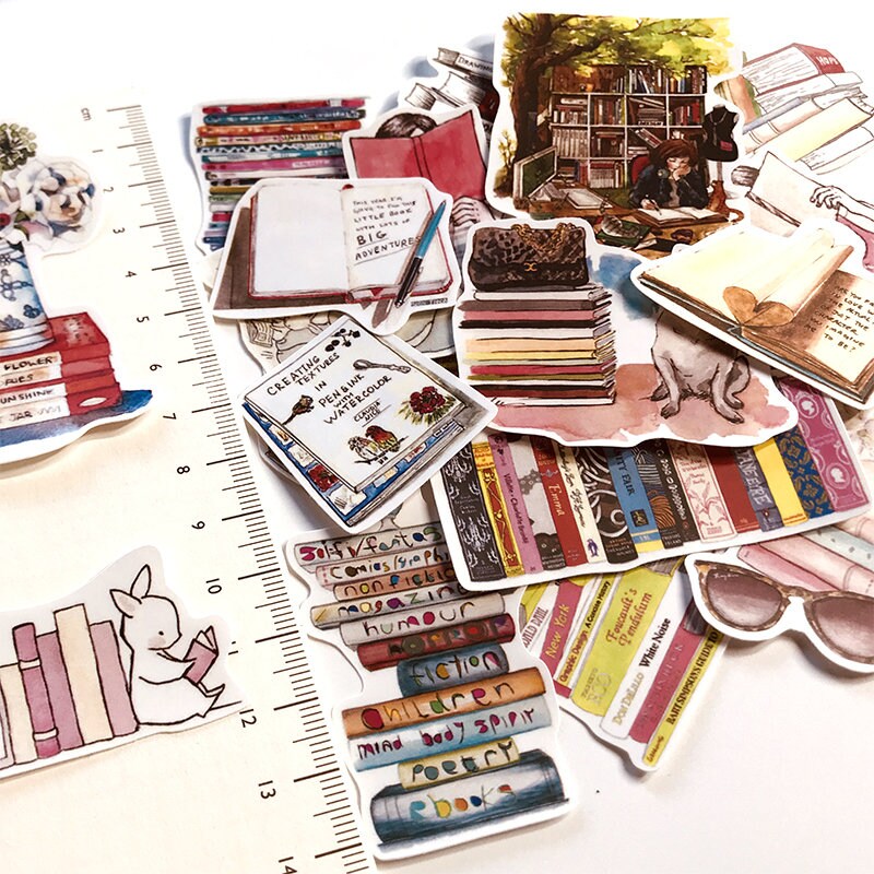 Cute Animals Stickers / Reading Sticker /library Stickers/ - Etsy