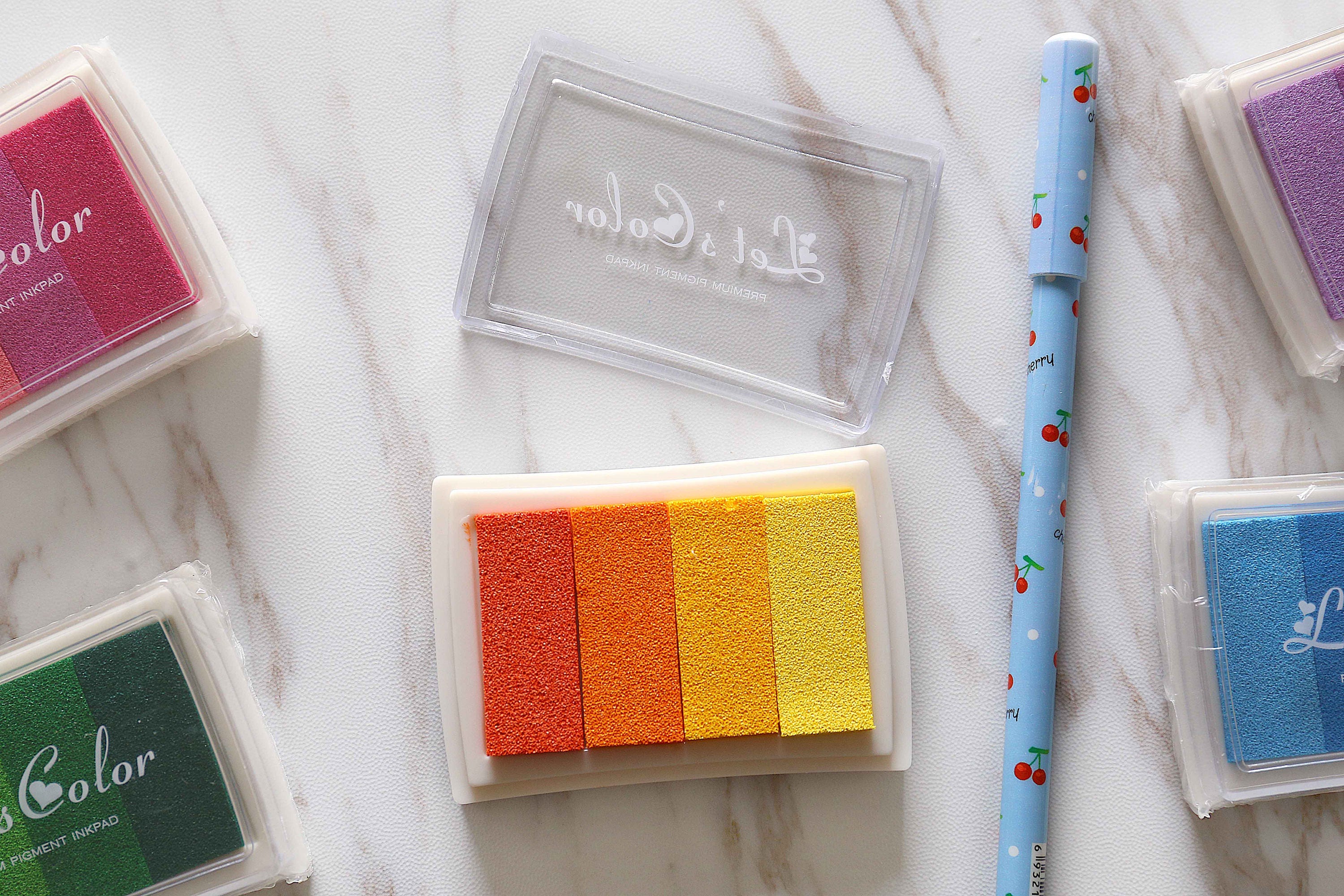 24 Colors Gradient Ink Pad /multicolor Rainbows Stamps/ink | Etsy