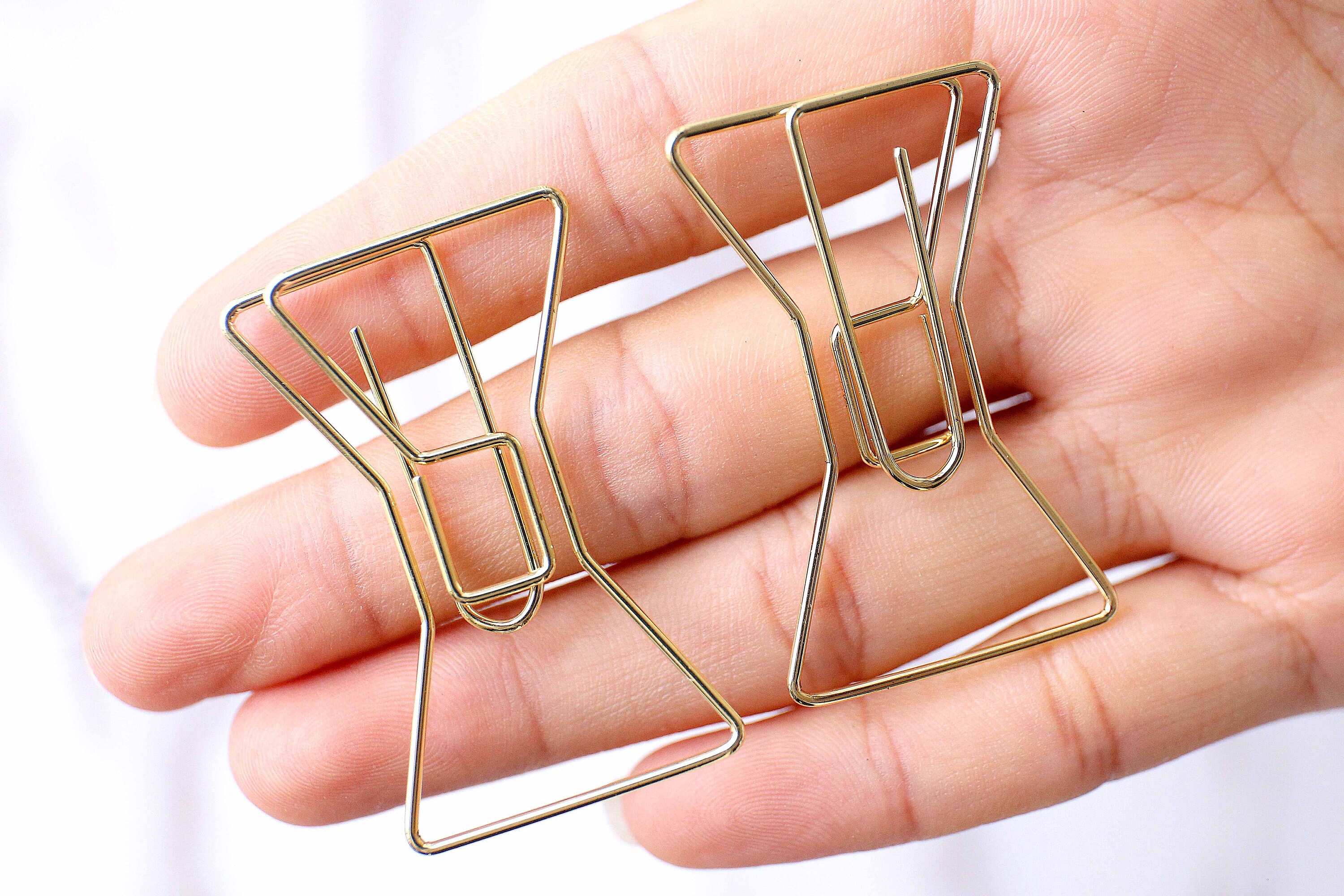 4pc Gold Bow Paper Clips Gold Bookmarks Metal Paper - Etsy