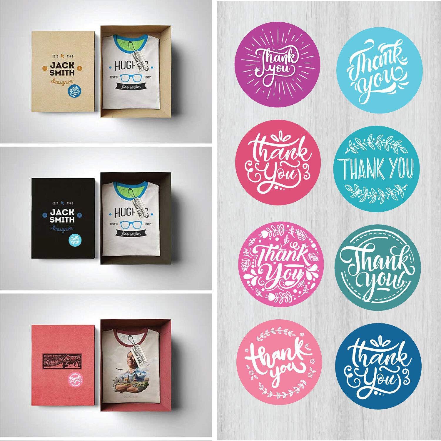Thank You Stickers /8 Designs Packaging Stickers /modern - Etsy