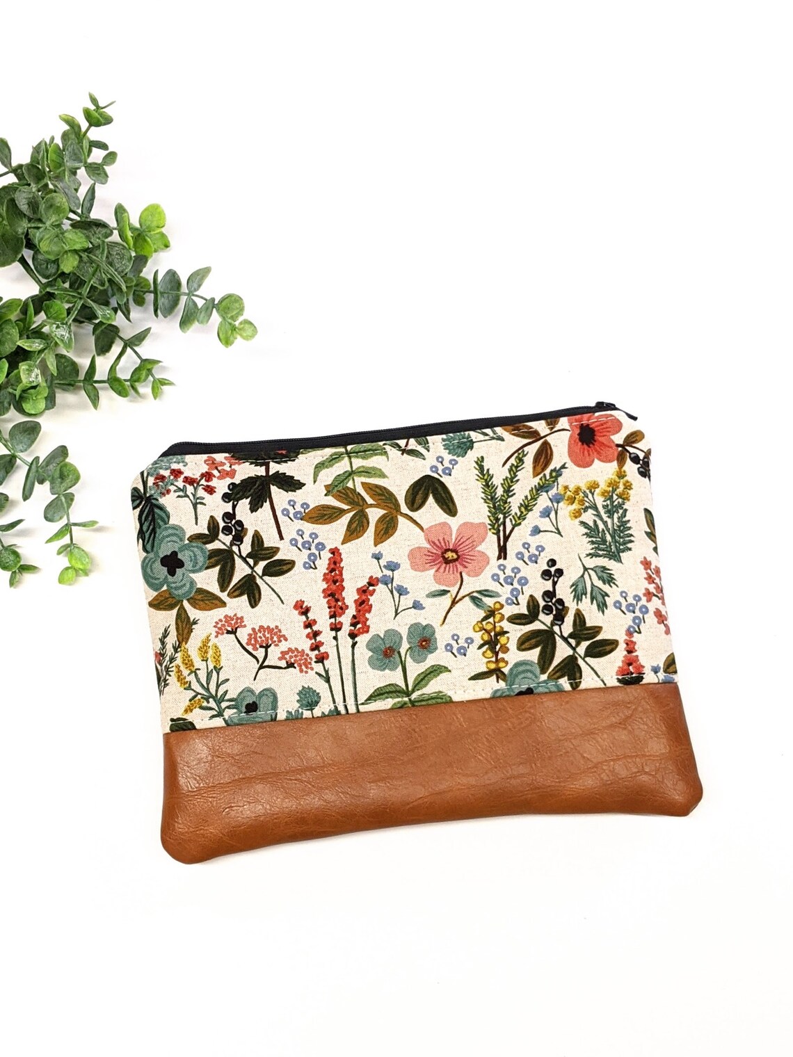 Rifle Paper Makeup Bag: Cream Amalfi Herb Garden/ Travel - Etsy