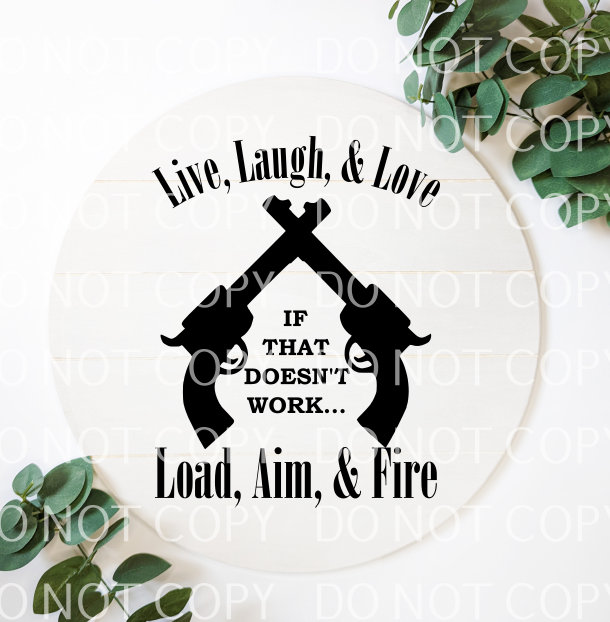 Load Aim Fire SVG NEW - Etsy