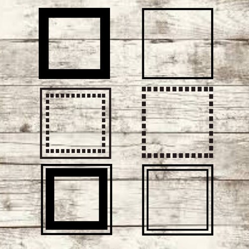 SQUARE FRAMES | Etsy