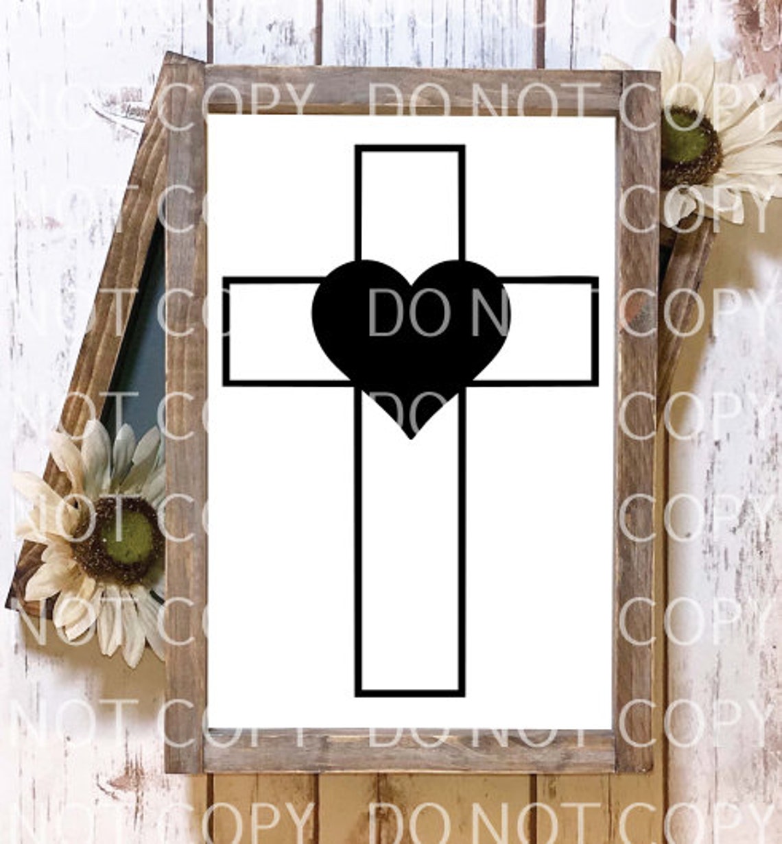 Cross Heart SVG - Etsy