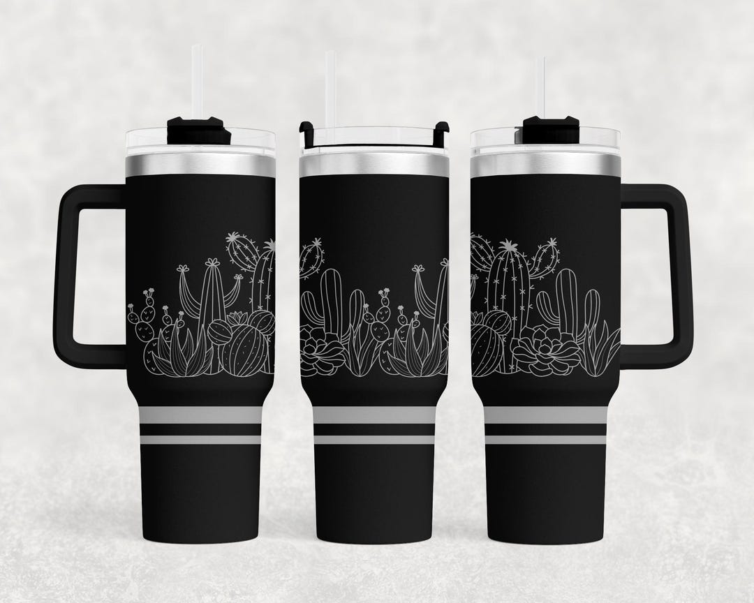 Laser Engraved Cactus Lined - Etsy
