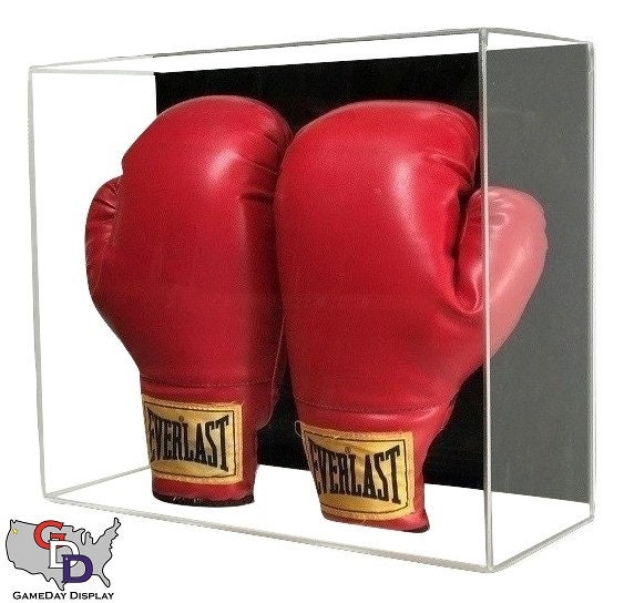 Acrylic Wall Mount Full Sized Double Boxing Glove Display Case | Etsy