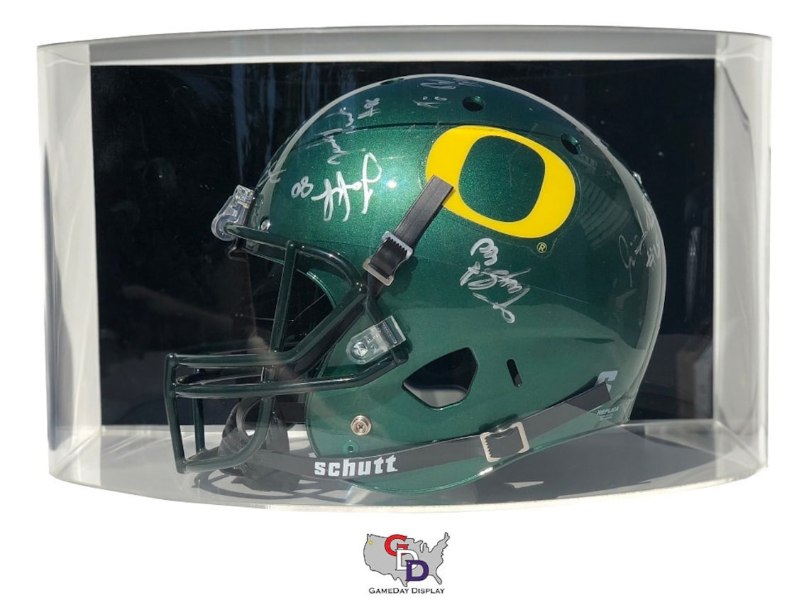 Curved Acrylic Wall Mount Full Sized Football Helmet Display - Etsy