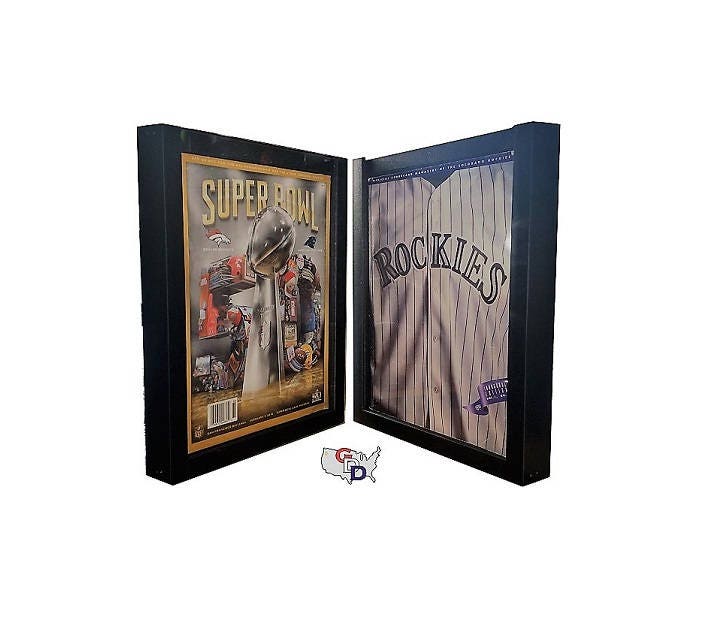 Lot of 2 Standard Sized Sports Program Display Case Frame by Gameday ...