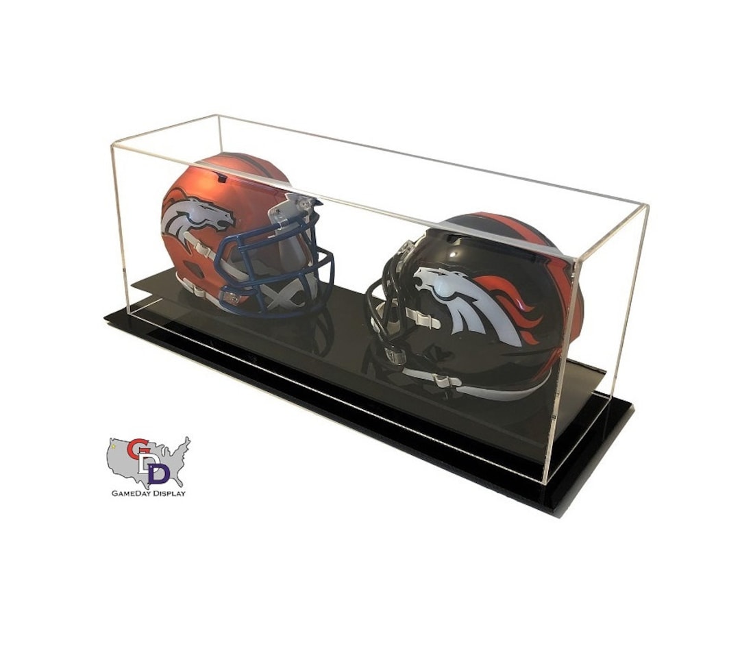 Acrylic Desk Counter or Table Top Double Mini Helmet Display Case by ...