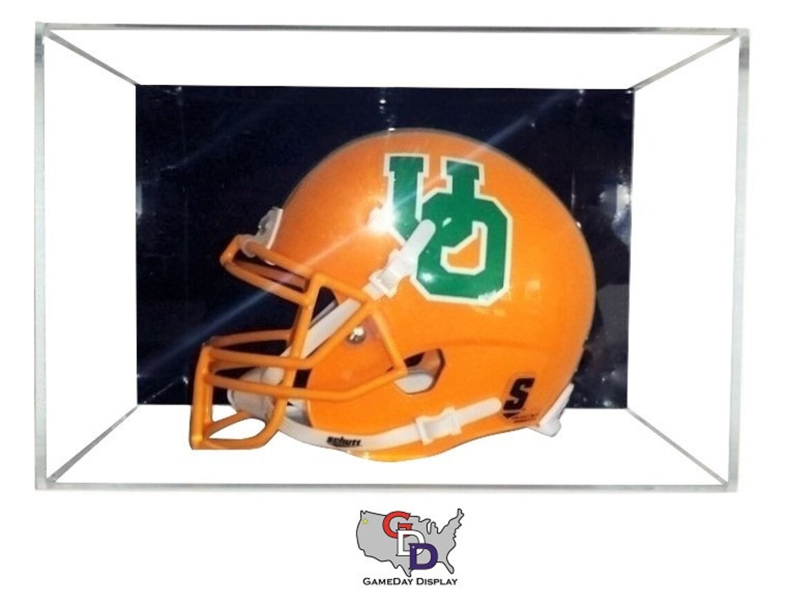 Acrylic Wall Mount Mini Helmet Display Case by GameDay Display | Etsy