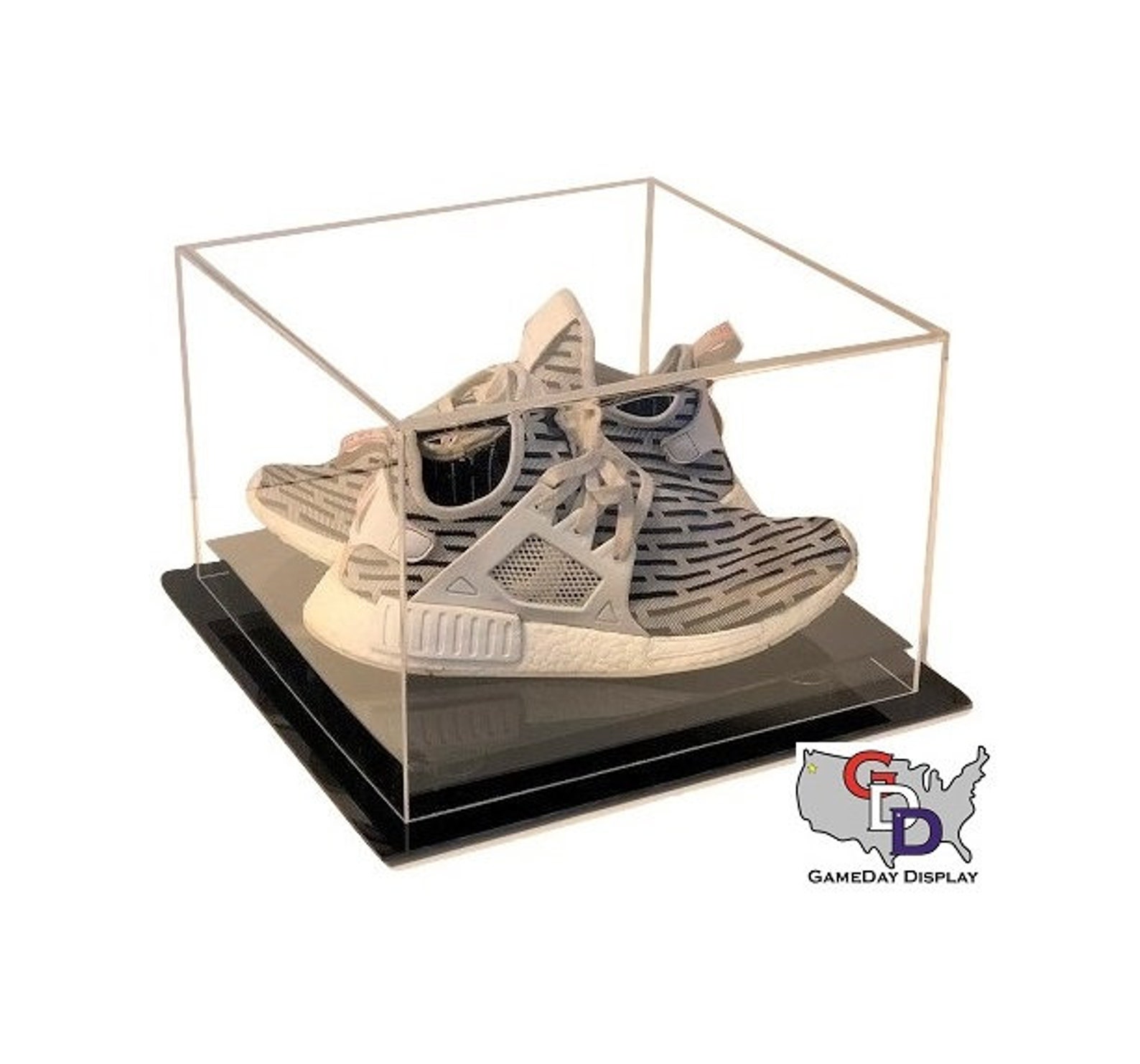 Acrylic Desk Counter or Table Top Small Shoe Pair Display Case | Etsy