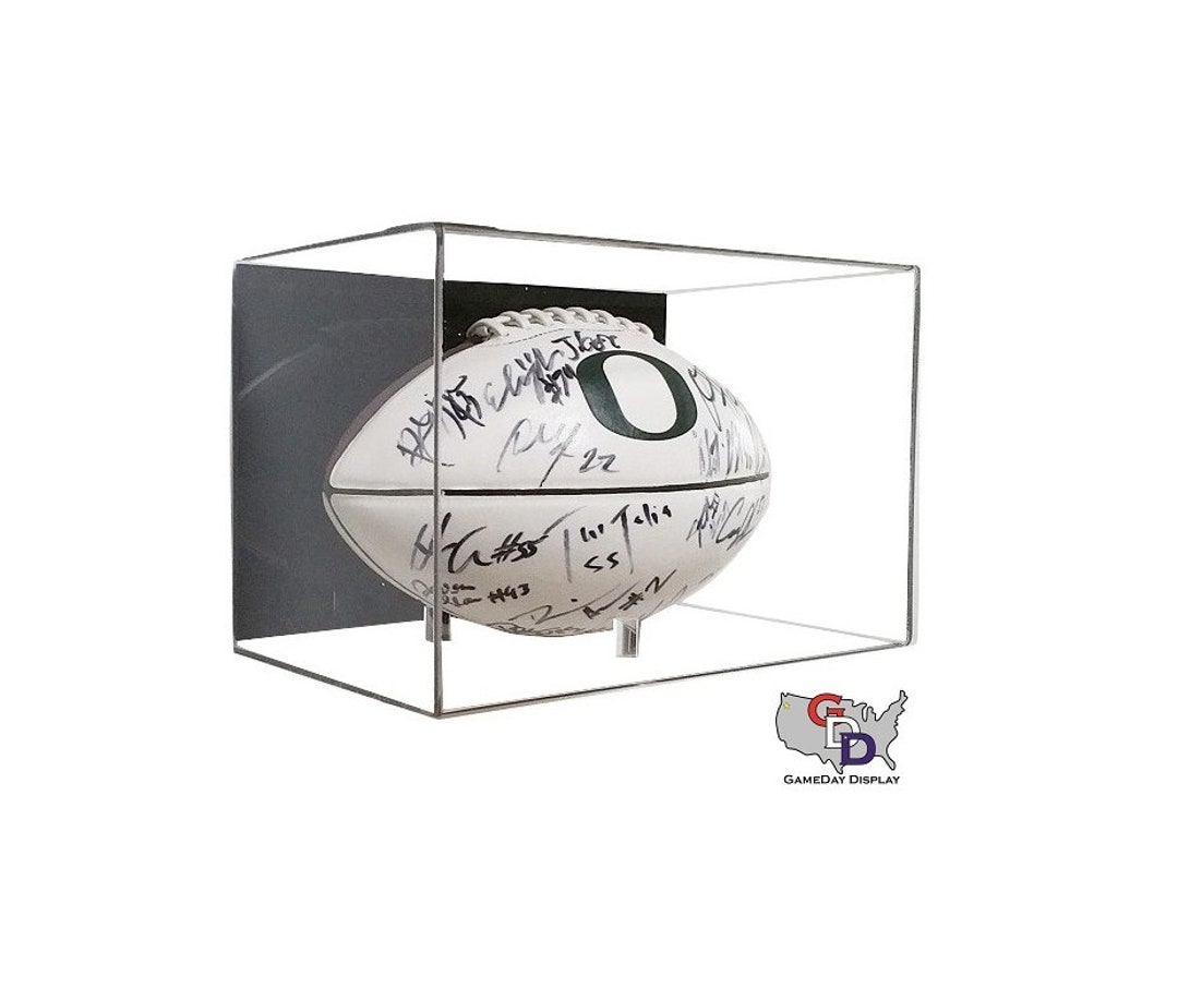 Acrylic Wall Mount Full Sized Football Display Case NFL NCAA by Gameday ...
