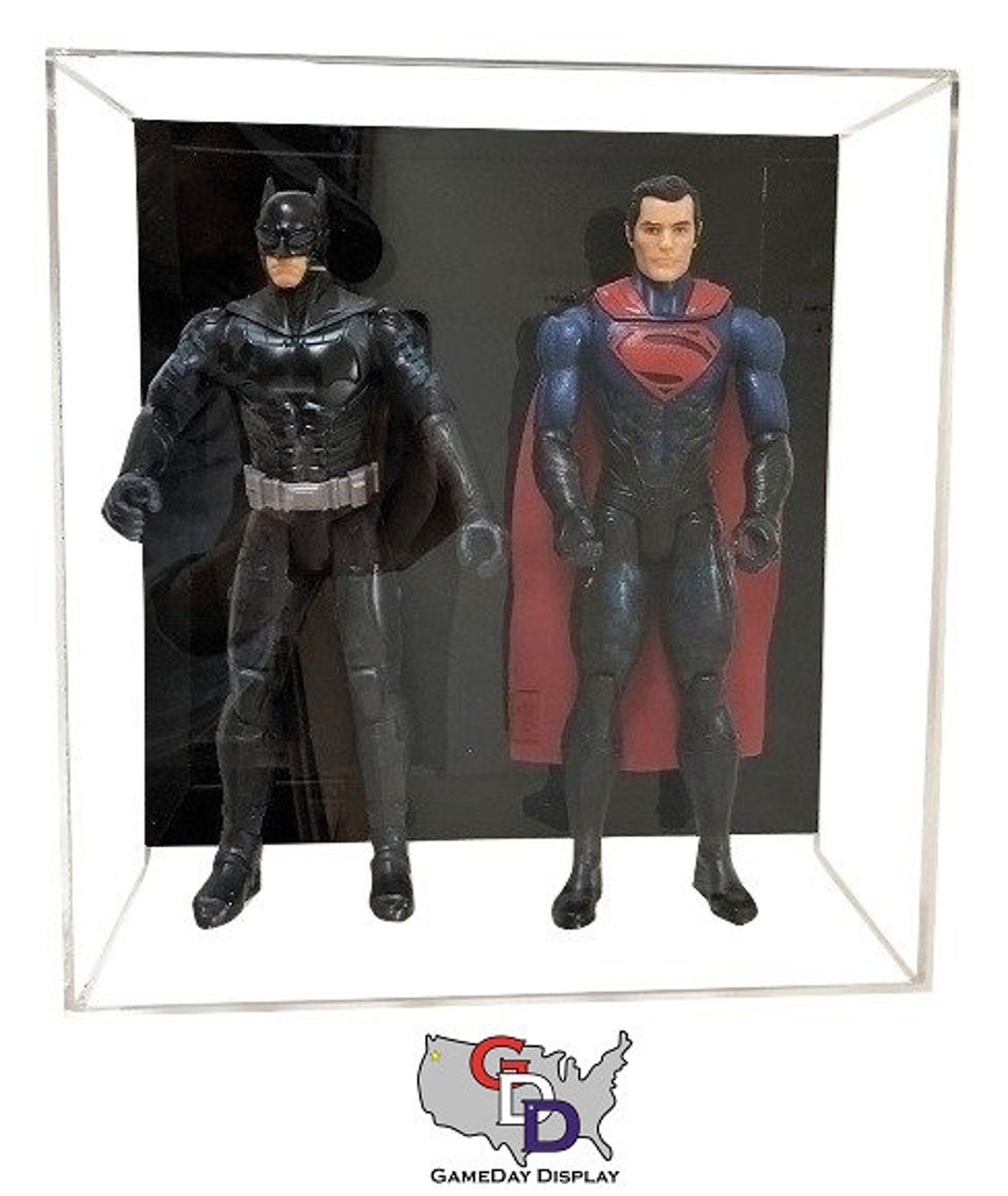 Acrylic Wall Mount Double Action Figure Display Case 1:6 or 1/6 Scale ...