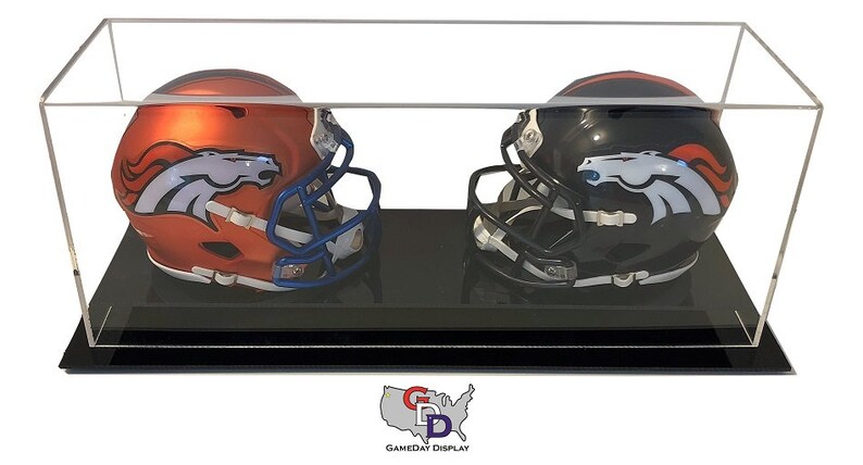 Acrylic Desk Counter or Table Top Double Mini Helmet Display - Etsy