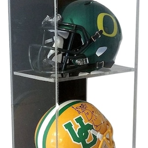 Acrylic Wall Mount Vertical Double Mini Helmet Display Case by Gameday ...