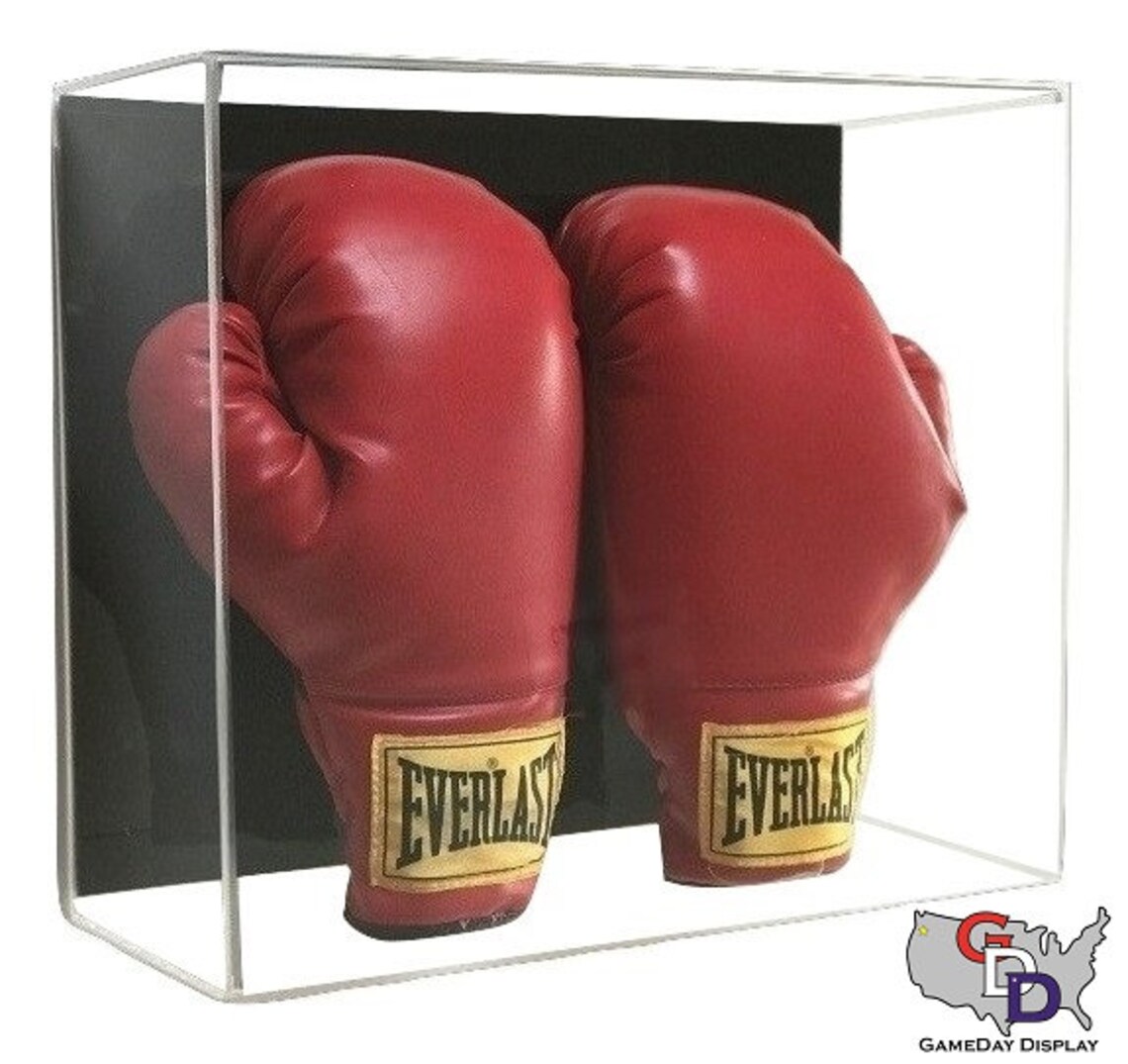 Acrylic Wall Mount Full Sized Double Boxing Glove Display Case | Etsy