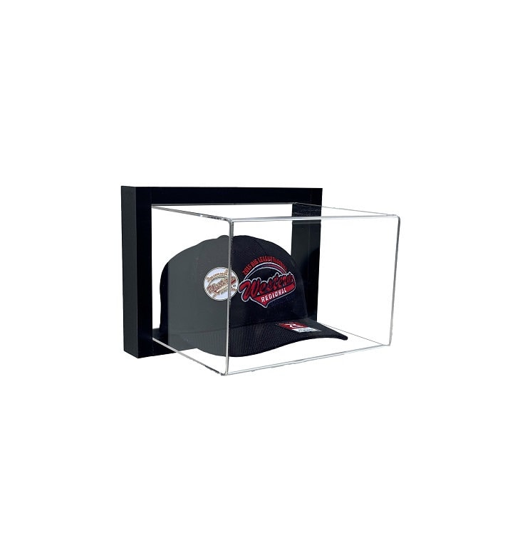 Framed Acrylic Wall Mount Hat Display Case UV Protecting - Etsy