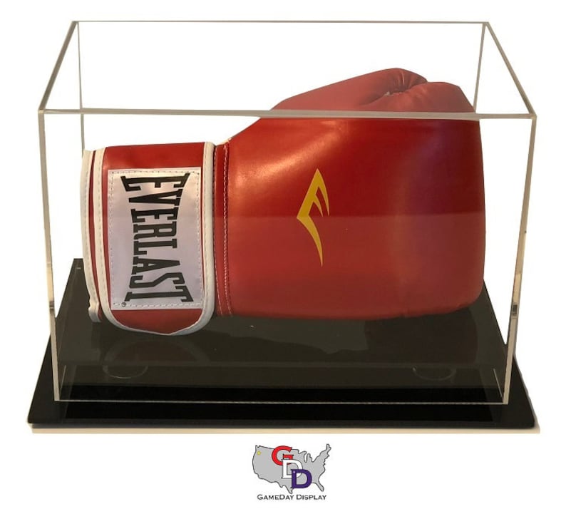 Acrylic Desk or Counter Top Boxing Glove Display Case by - Etsy