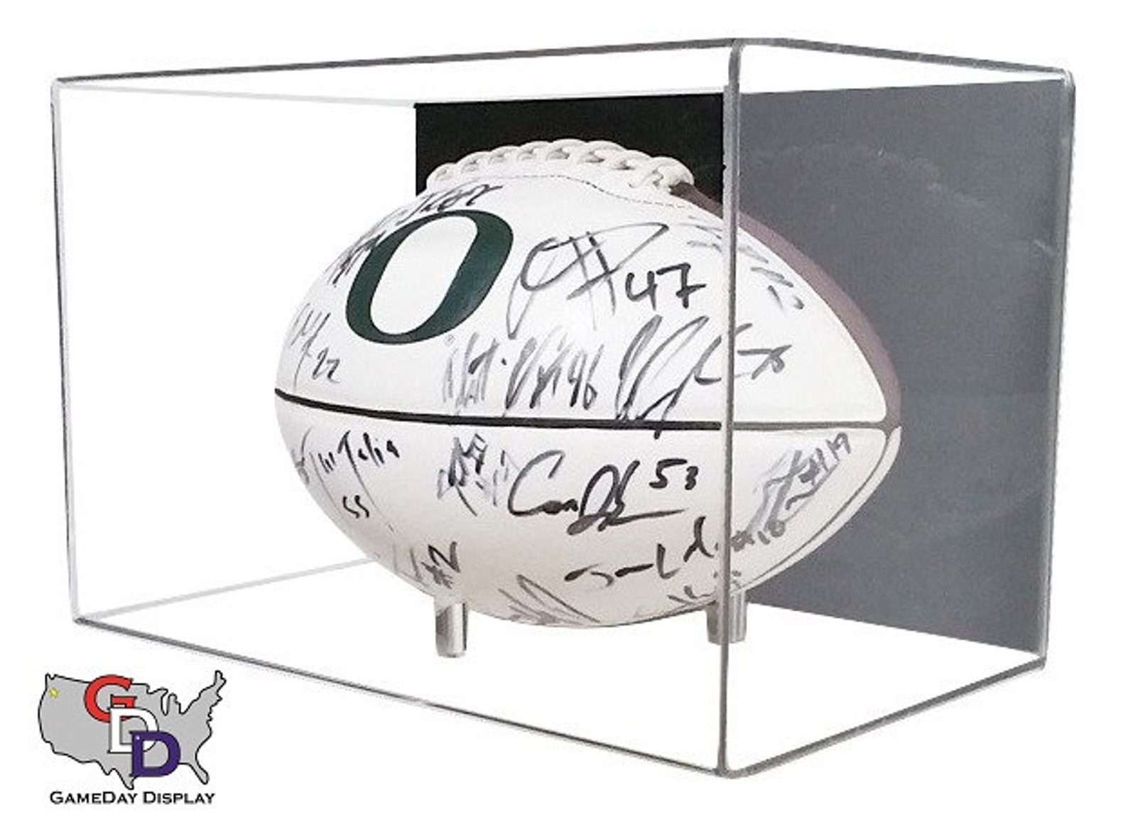 Acrylic Wall Mount Full Sized Football Display Case NFL NCAA by Gameday ...