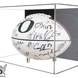Acrylic Wall Mount Full Sized Football Display Case NFL NCAA by Gameday ...