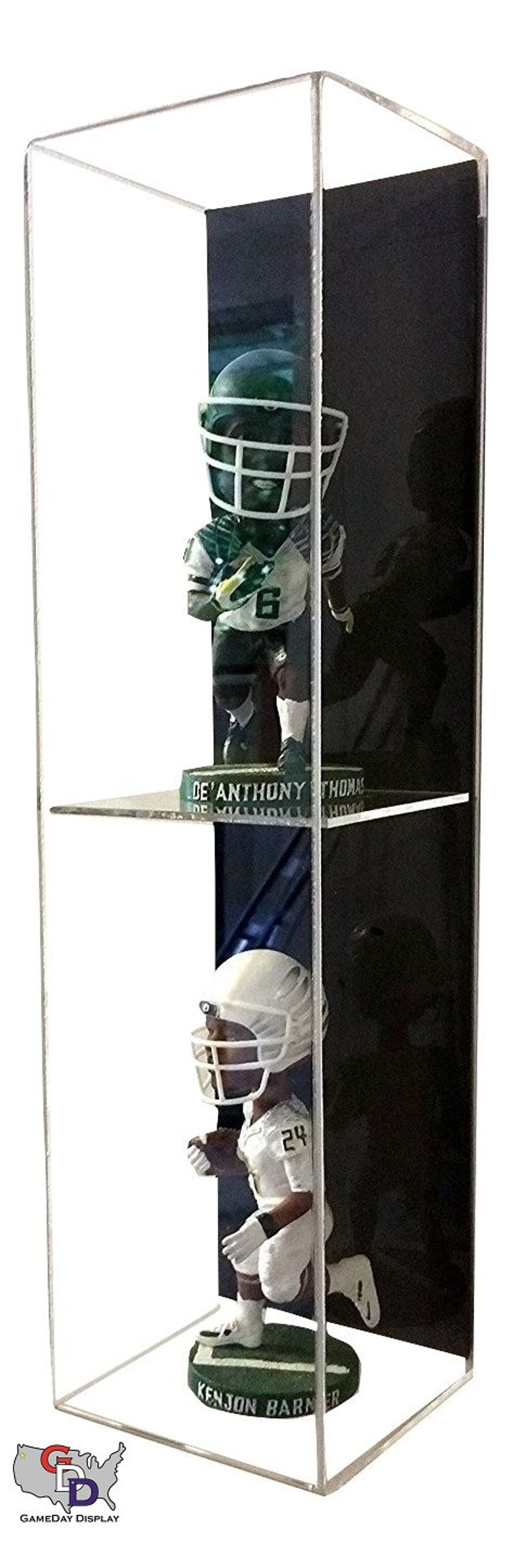 Acrylic Wall Mount Double Vertical Bobble Head Display Case by - Etsy