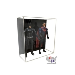 Acrylic Wall Mount Double Action Figure Display Case 1:6 or 1/6 Scale ...